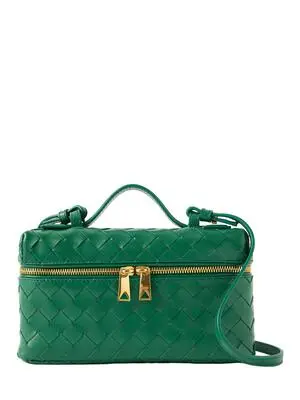 Bottega Veneta Intrecciato Leather Tote Green