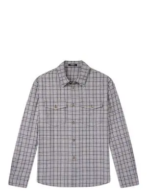 Versace Versace - Checked Wool-Flannel Shirt - Men - Brown  Brown