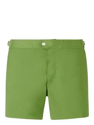 TOM FORD Straight-leg Mid-length Swim Shorts - Green