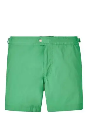 TOM FORD Straight-leg Mid-length Swim Shorts - Green
