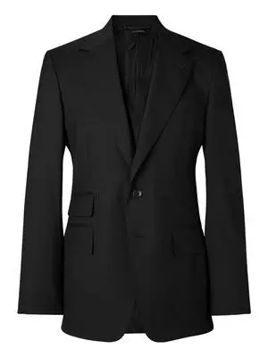 TOM FORD Shelton Super 120s Wool Blazer - Black