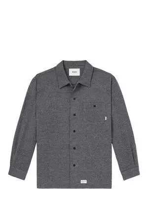 WTAPS Crumb Houndstooth Flannel Shirt - Gray