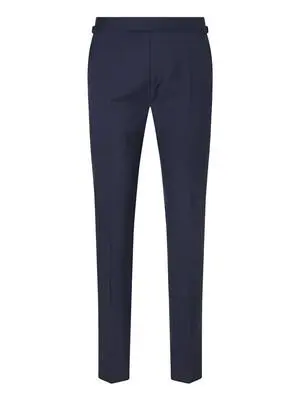 TOM FORD Straight-leg Super 120s Wool Suit Trousers - Blue
