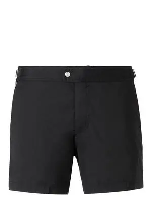 TOM FORD Straight-leg Mid-length Swim Shorts - Black