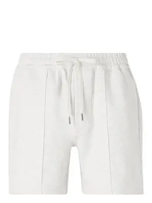 TOM FORD Cotton, Silk And Cashmere-blend Jersey Shorts - Gray