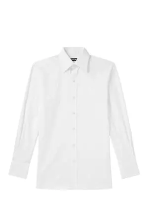 TOM FORD Cotton-poplin Shirt - White