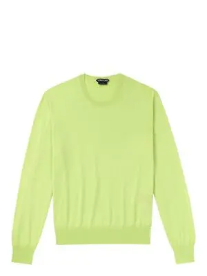 TOM FORD Cotton Crewneck Sweater - Green