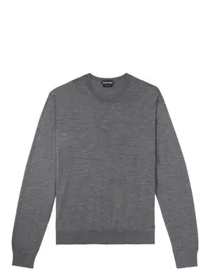 TOM FORD Wool Crewneck Sweater - Gray