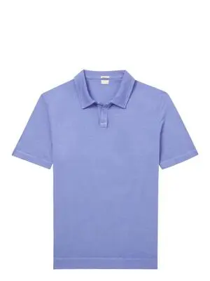 Massimo Alba Aruba Linen And Cotton-blend Polo Shirt - Purple