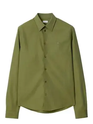 Burberry Cotton Poplin Ekd Shirt - Green