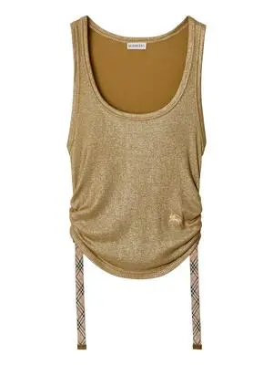 Burberry Metallic Tank Top - Brown