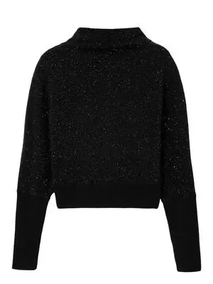 ALLSAINTS Wool-blend Sparkle Ridley Sweater - Black