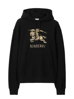 Burberry Cotton Slim Hoodie - Black