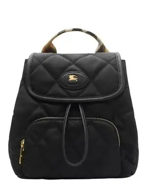 Burberry Mini Quilted Horseshoe Backpack - Black