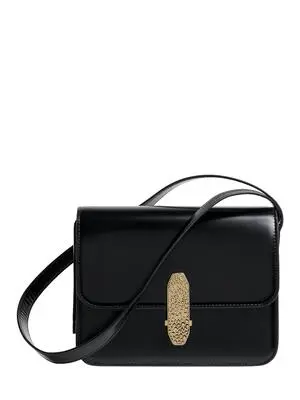 Brioni Leather Flap Cross-body Bag - Black