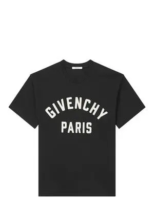 Givenchy Logo-appliquéd Cotton-jersey T-shirt - Black