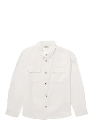 FRAME FRAME - Cotton-Twill Overshirt - Men - Neutrals - S Off-white