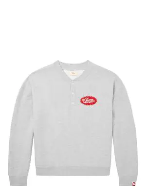 CHERRY LOS ANGELES Five Star Studded Logo-embroidered Sweater - Gray