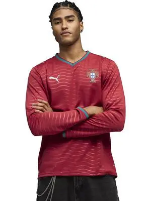 PUMA Portugal Home Long Sleeve Soccer Jersey - Red