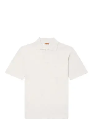 Barena Venezia Marco Merino Wool Polo Shirt - Neutrals