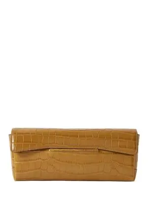 TOTÊME Croc-Effect Leather Clutch