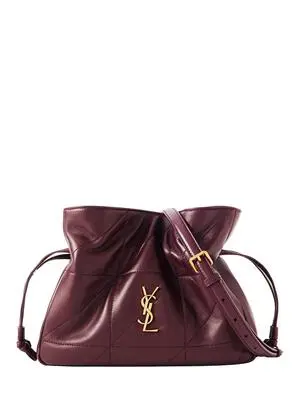 Saint Laurent Jamie Quilted Leather Shoulder Bag - Burgundy