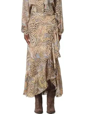 Etro Printed Wrap Skirt - Brown