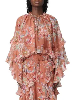 Zimmermann Floral Print Top - Pink