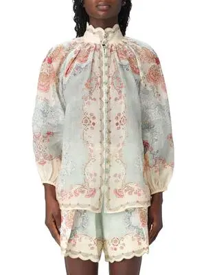 Zimmermann Printed Shirt - Gnawed Blue
