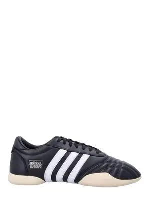 ADIDAS ORIGINALS Leather Lace-up Sneakers - Black