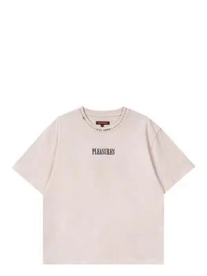 PLEASURES Cut Here Heavyweight T-shirt - Pink
