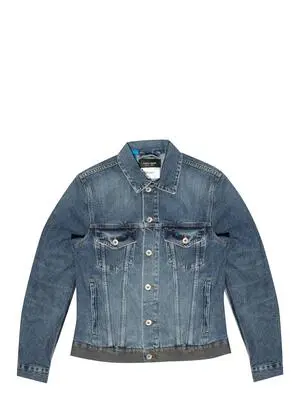PURPLE BRAND Framis Fray Denim Jacket - Blue