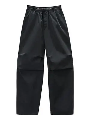 Alexander Wang Mid-rise Pleated Knee Pant - Black