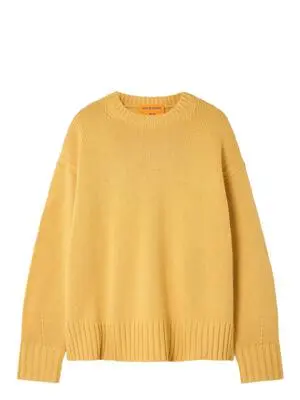 Guest In Residence Cashmere Crewneck Sweater - Yellow