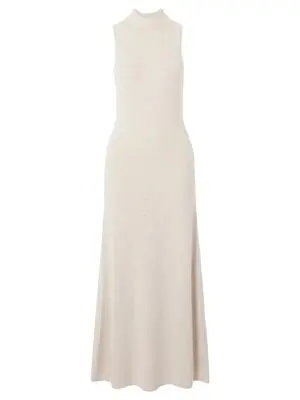 Gabriela Hearst Sarisha Cashmere Midi Dress - Ivory