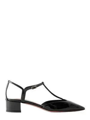 AQUAZZURA Sorbonne 35 Patent-leather Pumps - Black