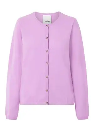 ALLUDE Cashmere Cardigan - Purple