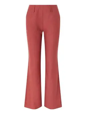 Alix Of Bohemia Charlie Silk Flare Pants - Red
