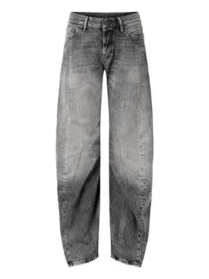 Acne Studios 2006f Low-rise Barrel-leg Jeans - Black