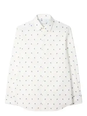 Paul Smith Tailored-fit 'ditsy Flower' Cotton Shirt - White