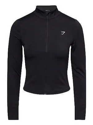 GYMSHARK Training Zip-up Stretch-jersey Jacket - Black