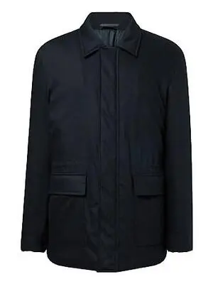 Sunspel Wool-blend Padded Field Jacket - Navy