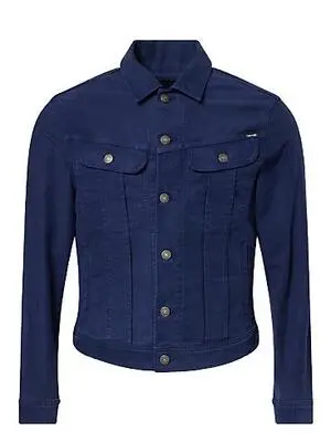 TOM FORD Cotton-blend Jacket - Dark Blue