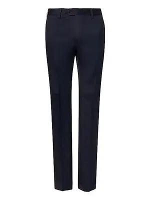 Corneliani Slim-leg Cotton-blend Trousers - Dark Blue