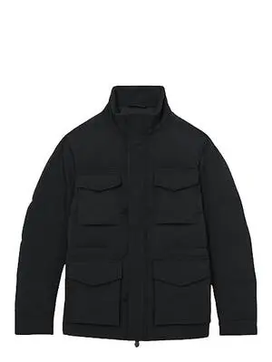 REISS Mercury Four-pocket Shell Puffer Jacket - Navy