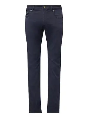 Corneliani Straight-leg Cotton-blend Chinos - Navy Blue
