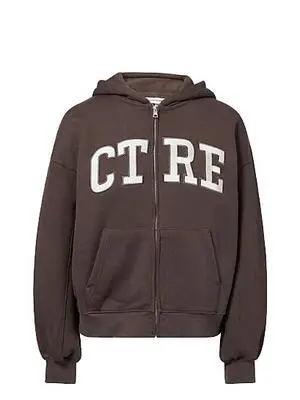 THE COUTURE CLUB Cotton-blend Hoody - Chocolate