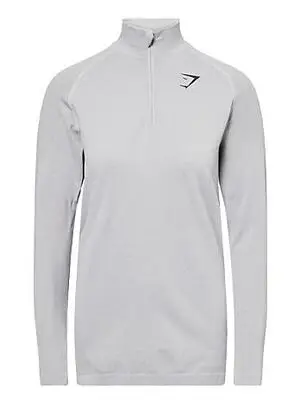 GYMSHARK Woven Zip-up Jacket - Light Grey/smokey Grey