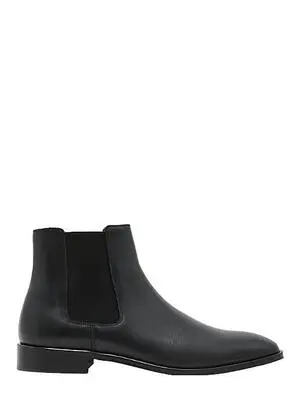 REISS Elba Leather Chelsea Boots - Black