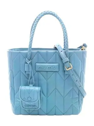 Miu Miu 2010s Trapuntata Handbag - Blue